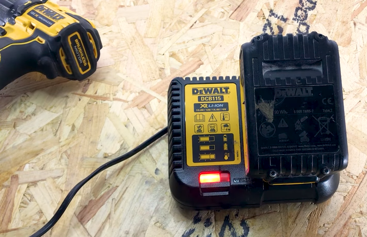 DeWalt Charger Solid Red Light But Not Charging: What to Do? - ToolsProfy