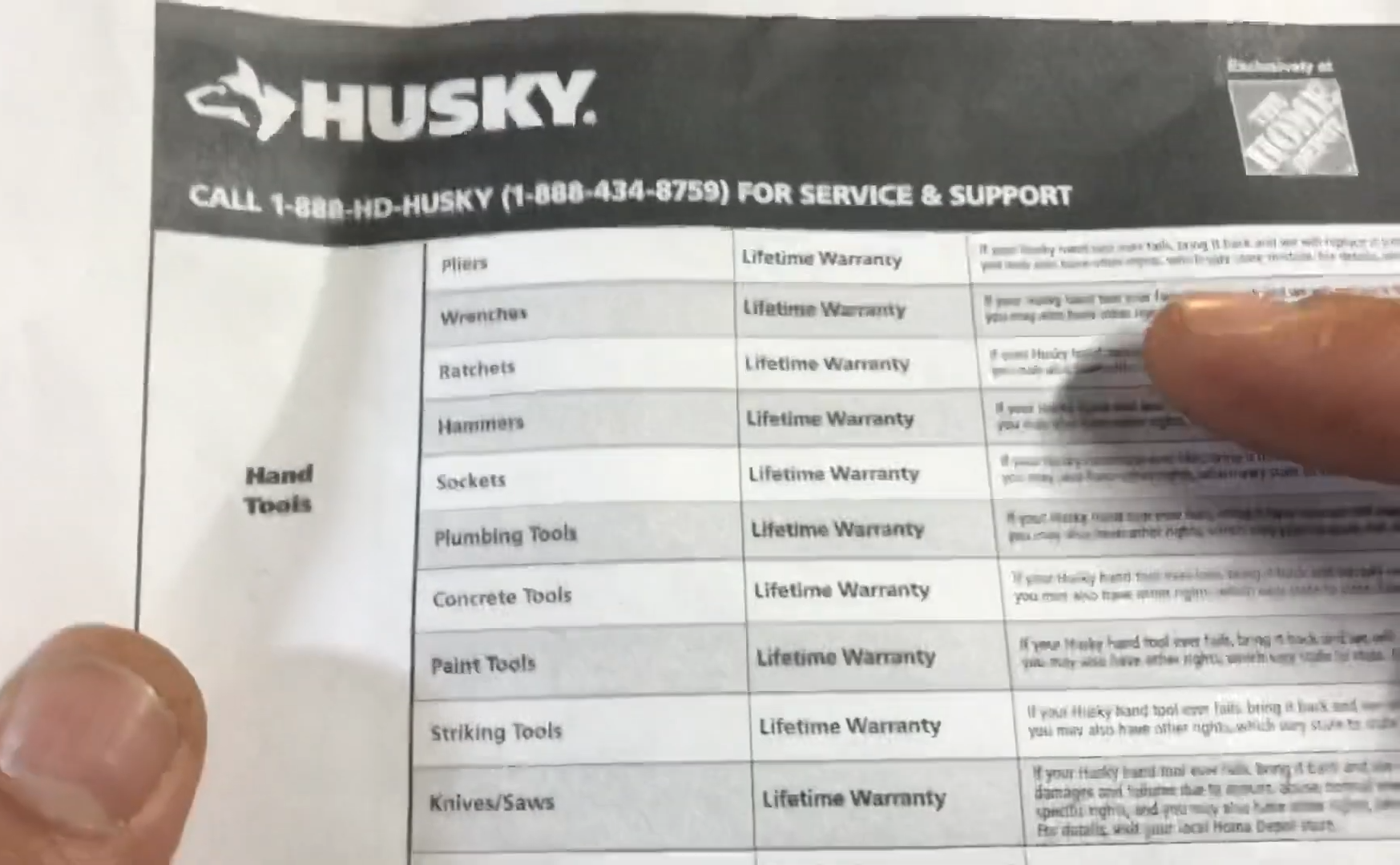 Husky Lifetime Warranty With No Receipt - ToolsProfy